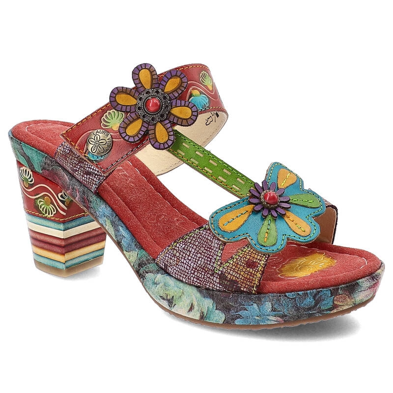 Rote Flip-Flops Laura Vita Modische Damenschuhe | ARMODO.de