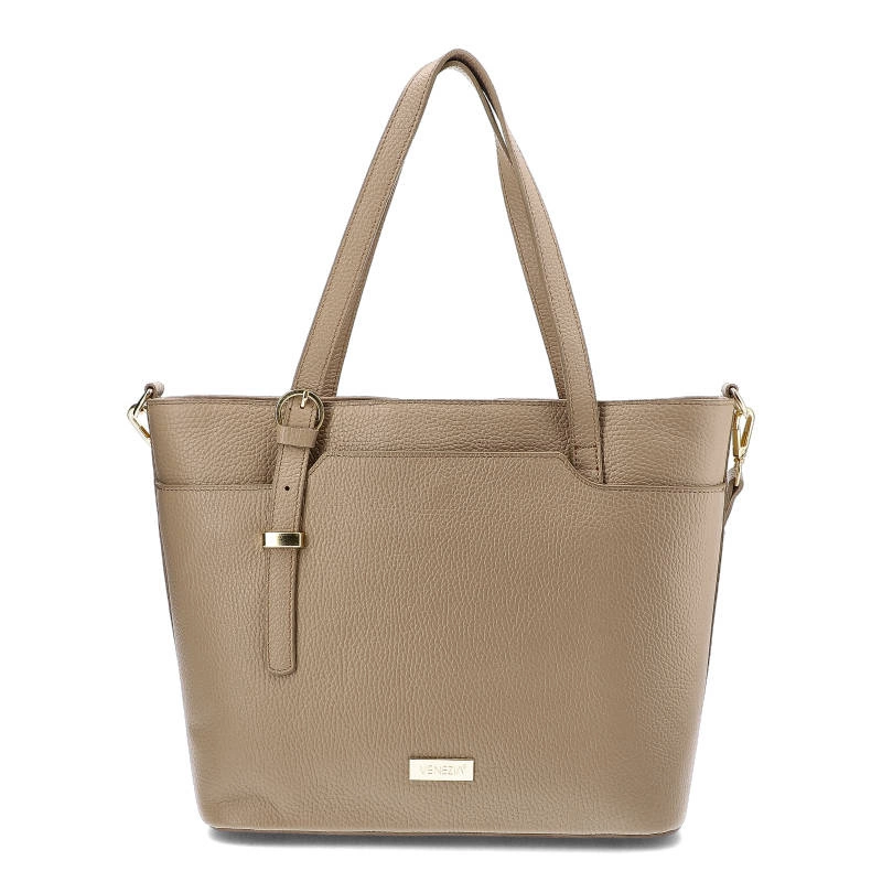 Beige Tasche Venezia Leder Shopper Handtasche | ARMODO.de