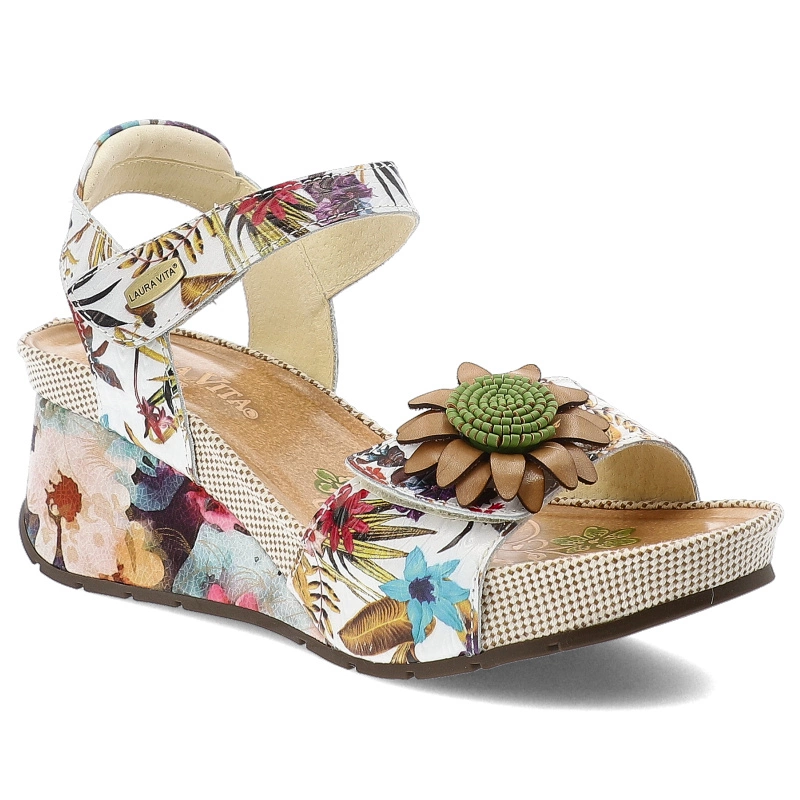 Beige Sandalen Laura Vita Elegante Damenschuhe | ARMODO.de