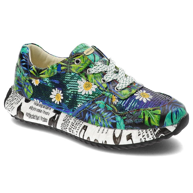 Grüne Sneakers Laura Vita Bequeme Damen Lederschuhe | ARMODO.de